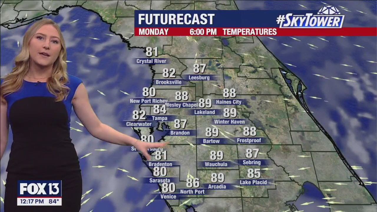 Tampa Weather | High temps near 90 degrees all week | FOX 13 Tampa Bay