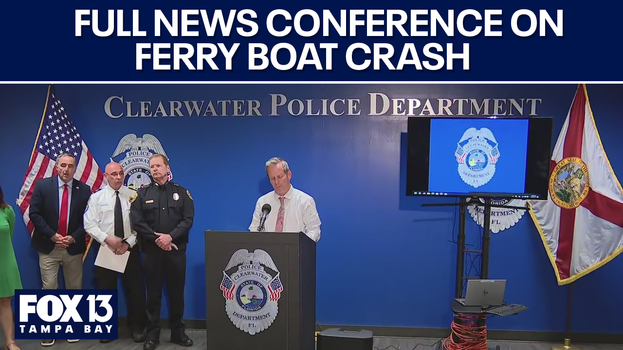 Full news conference: 1 killed, 10 injured in Clearwater Ferry boat ...