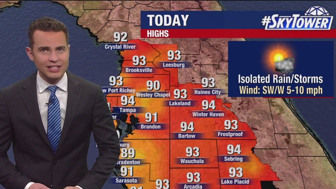 Tampa Weather | Hot & steamy weekend ahead | FOX 13 Tampa Bay