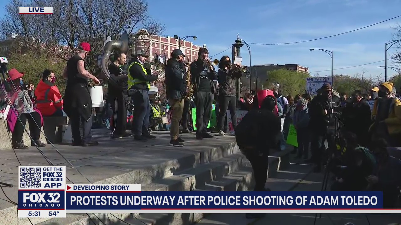 Protests underway after police shooting of Adam Toledo | FOX 32 Chicago