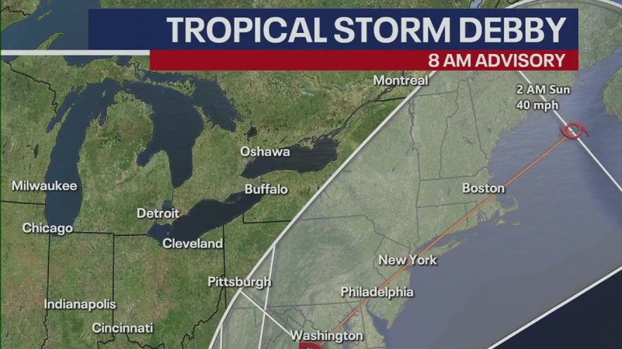 Topical Storm Debby tracker: NYC impacts | FOX 5 New York