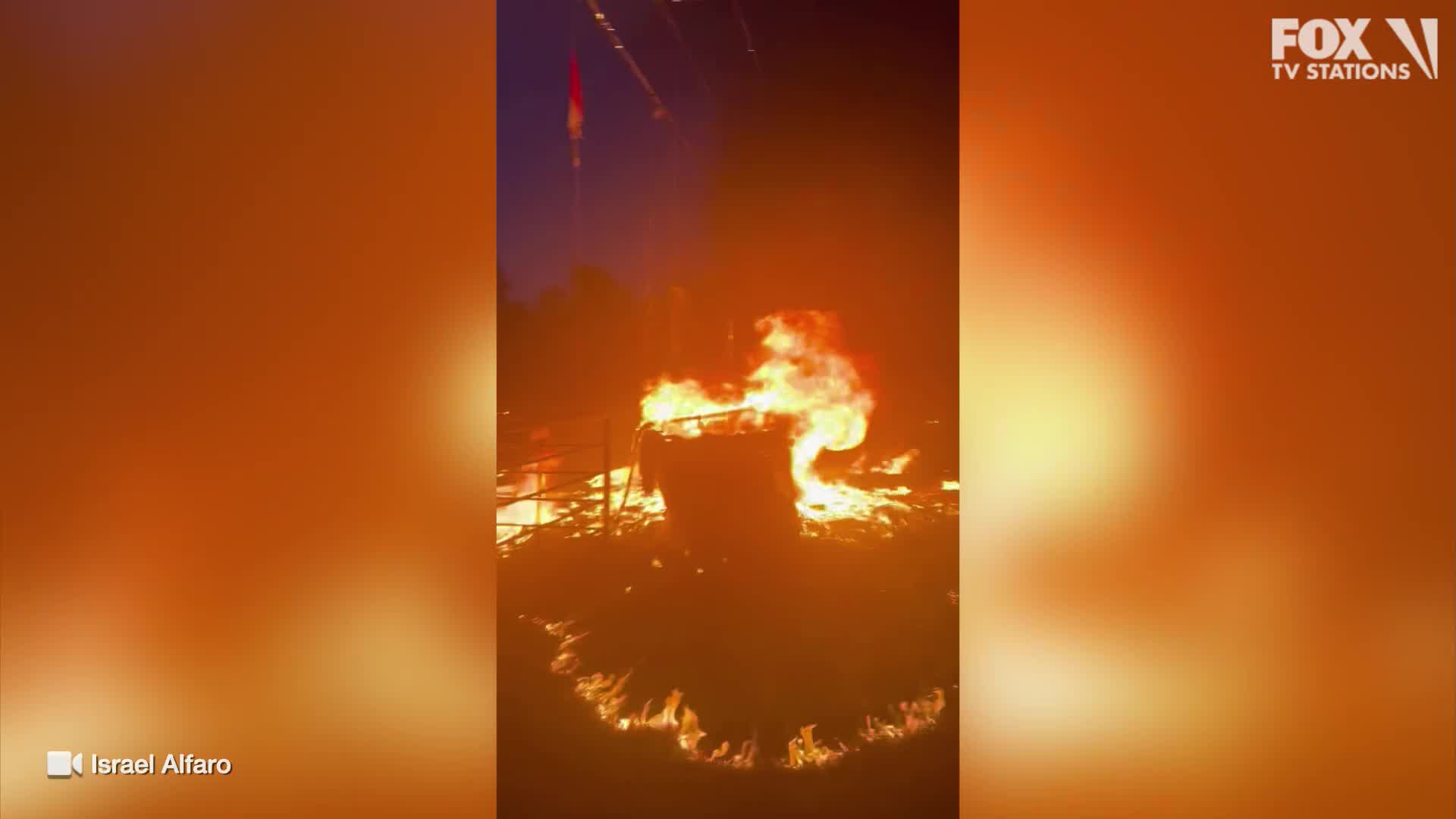 RAW: Gas balloon explodes after hitting powerlines | FOX 4 Dallas-Fort ...