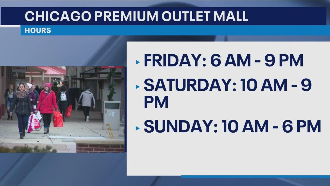 Chicago Premium Outlet Mall posts Thanksgiving weekend hours | FOX 32 ...