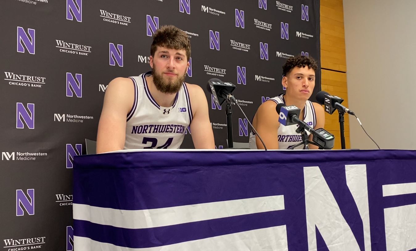 Ty Berry and Matt Nicholson talk their Northwestern Senior Night | FOX ...