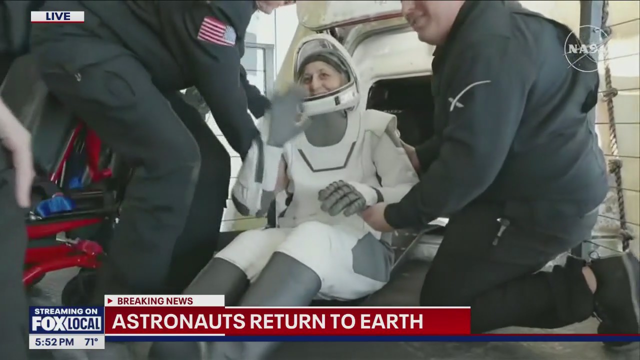Astronauts Suni Williams, Butch Wilmore exit capsule on Earth after ...