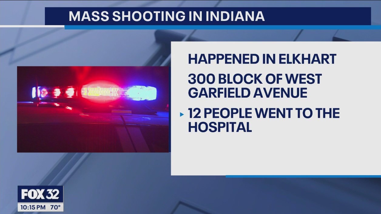 12 people shot, 1 killed in Elkhart, Indiana | FOX 32 Chicago