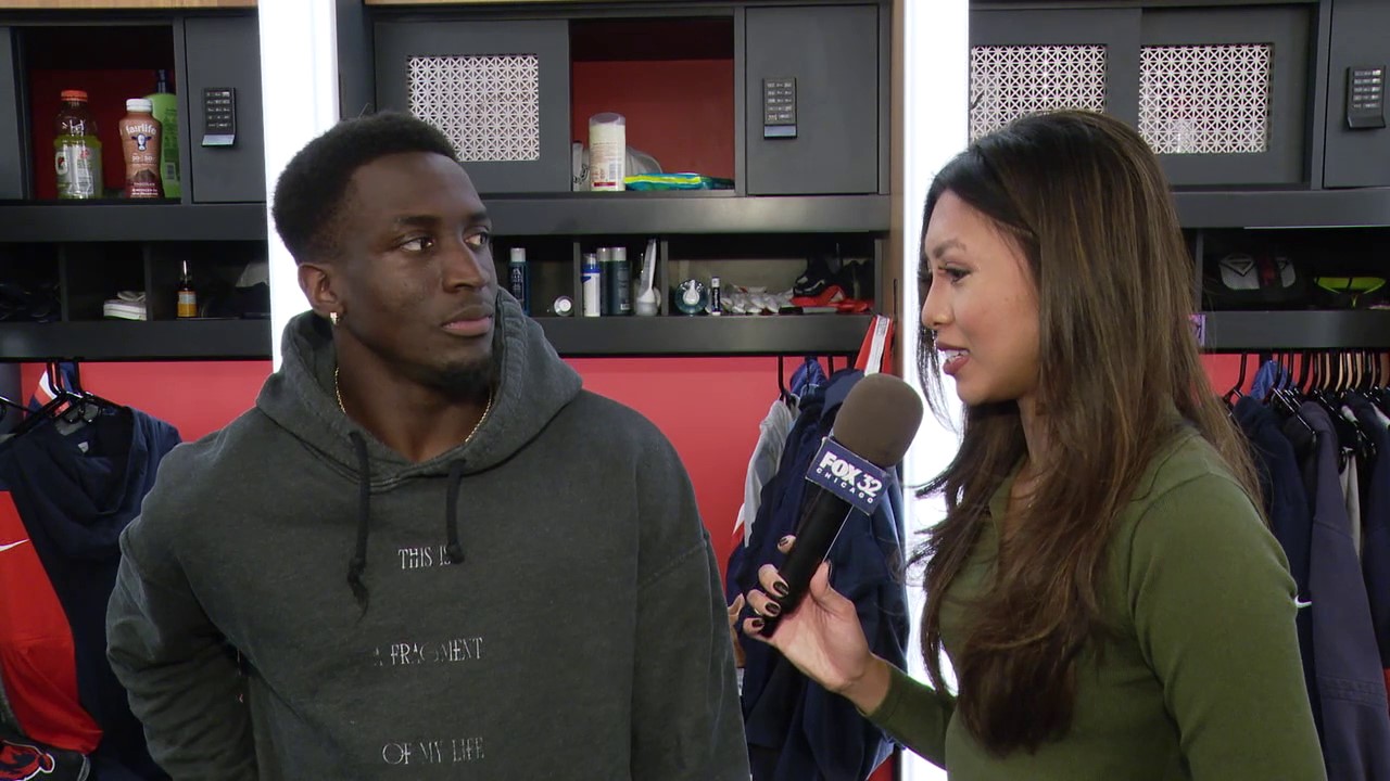 Tina chats with Bears WR Olamide Zaccheaus about Bears vs. Commanders ...