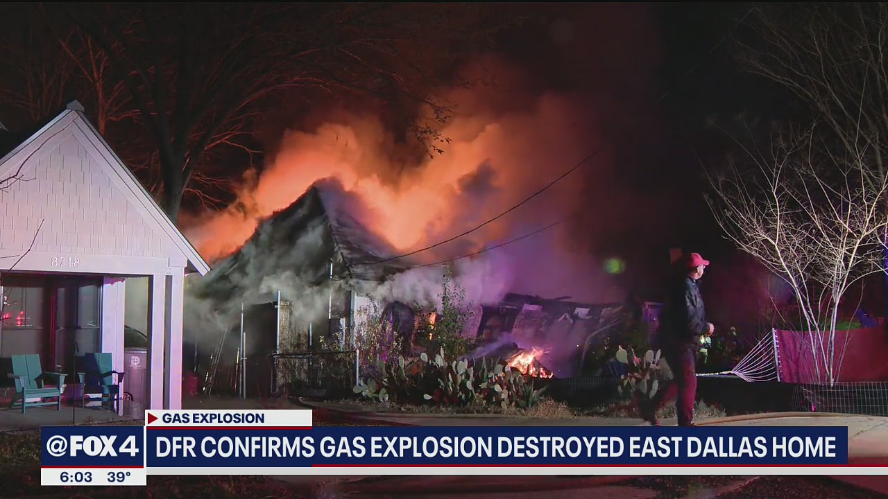 Dallas home destroyed following gas explosion | FOX 4 Dallas-Fort Worth