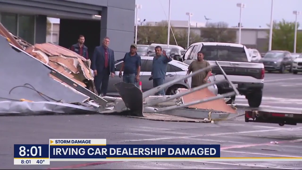 Irving car dealership damaged by severe storm | FOX 4 Dallas-Fort Worth