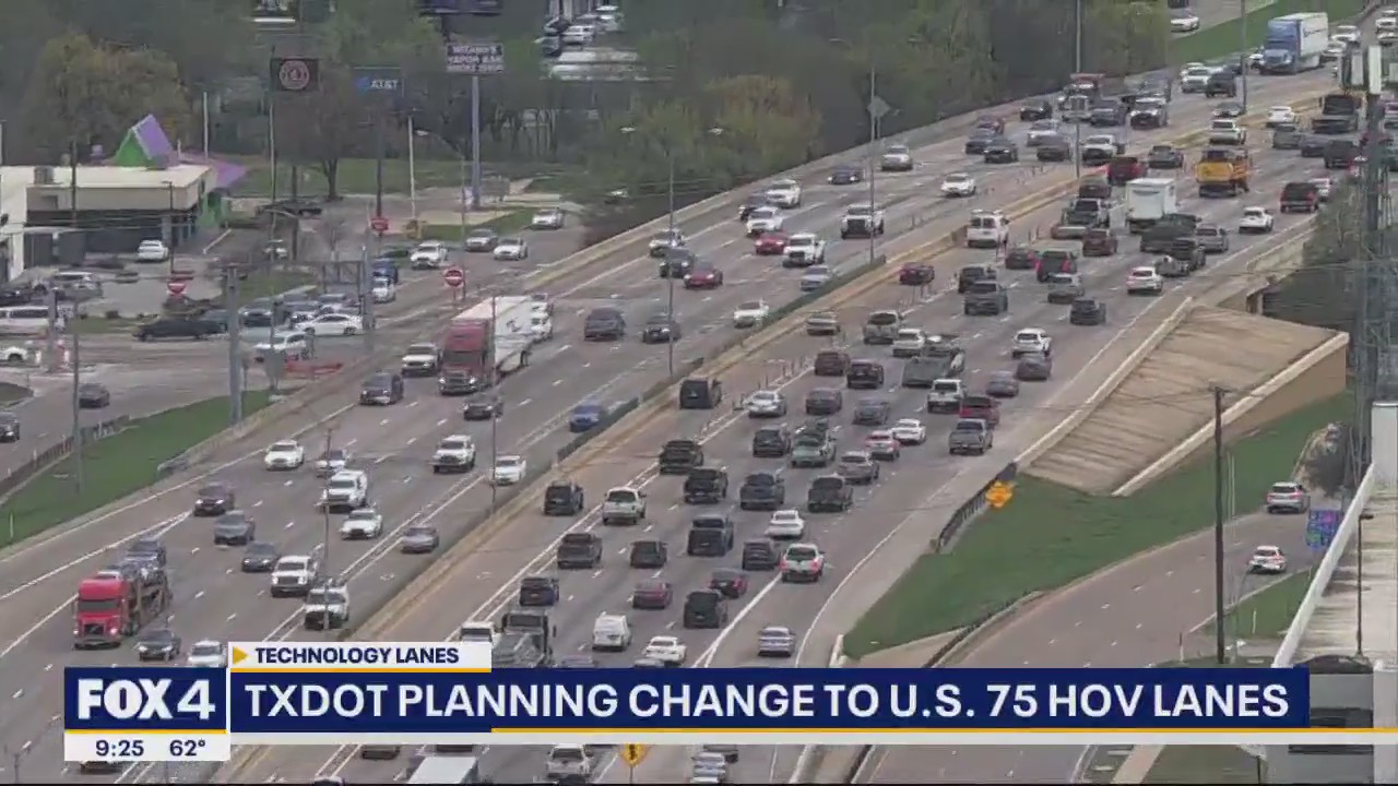 TxDOT planning change to U.S. 75 HOV lanes | FOX 4 Dallas-Fort Worth
