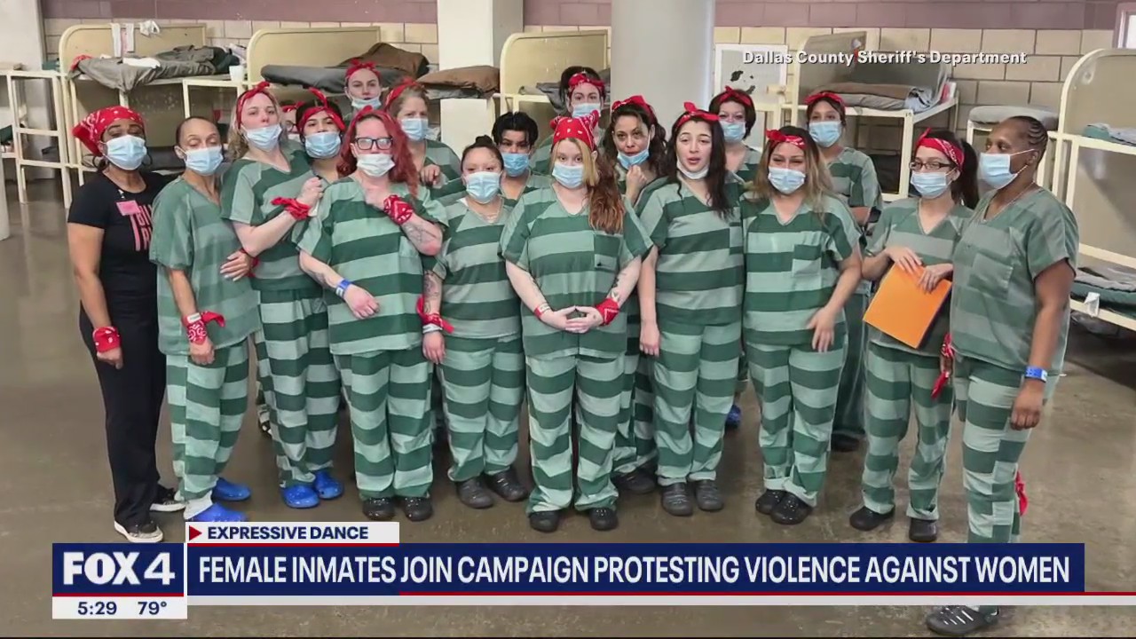 Dallas female inmates join campaign protesting violence against women ...
