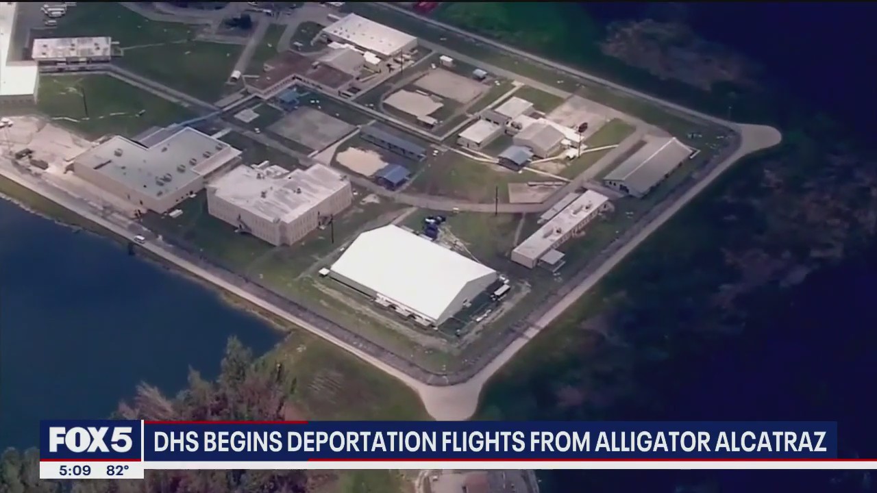 Deportation flights from 'Alligator Alcatraz' begin | FOX 5 New York
