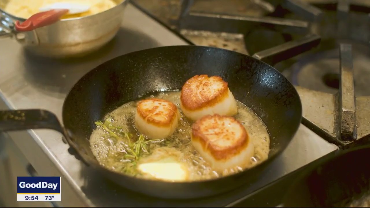 Recipe: Jumbo sea scallops with smoked gouda grits | FOX 4 Dallas-Fort ...