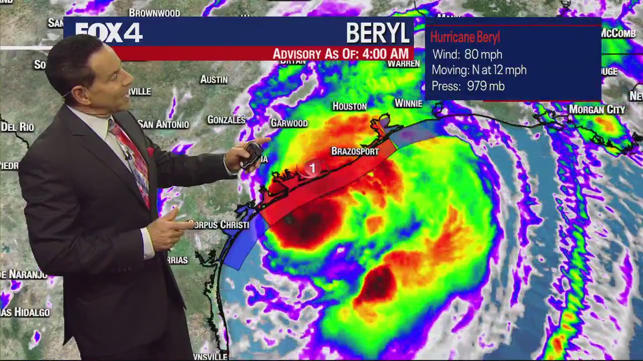 Hurricane Beryl makes landfall, impact in NTX | FOX 4 Dallas-Fort Worth