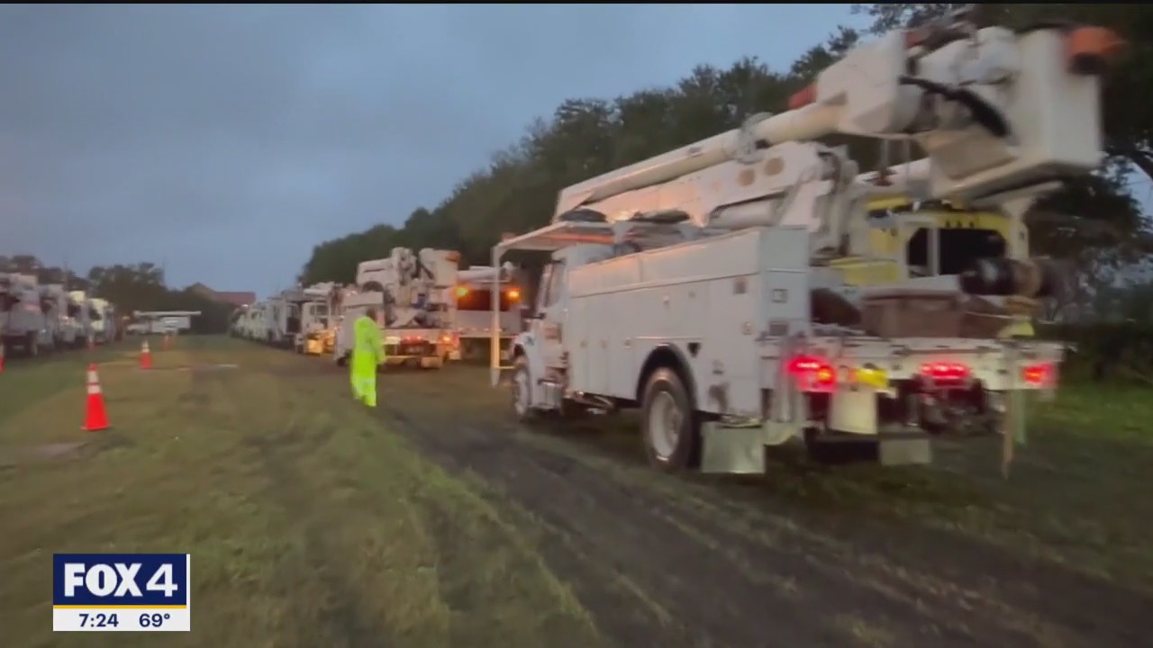 Hurricane Milton: Power crews from Texas help | FOX 4 Dallas-Fort Worth