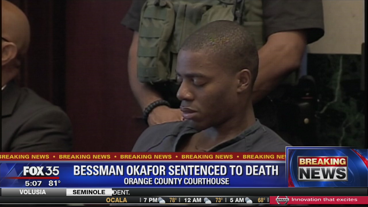 Bessman Okafor sentenced to death | FOX 35 Orlando