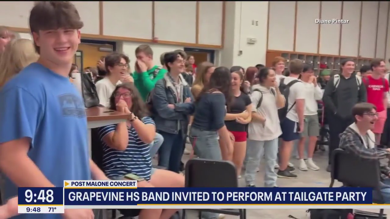Grapevine HS band invited to perform with Post Malone | FOX 4 Dallas ...