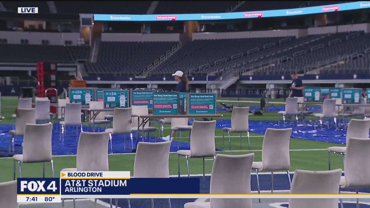 AT&T Stadium Carter Blood Drive | FOX 4 Dallas-Fort Worth