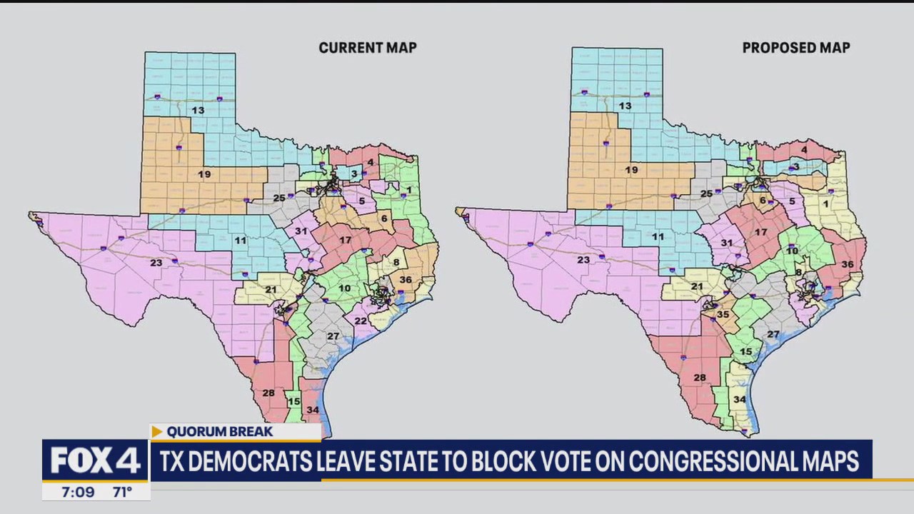 TX Democrats leave state to block congressional map vote | FOX 4 Dallas ...
