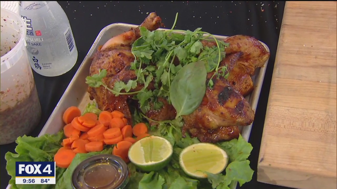 Sake can chicken recipe from Loro Asian Smokehouse | FOX 4 Dallas-Fort ...