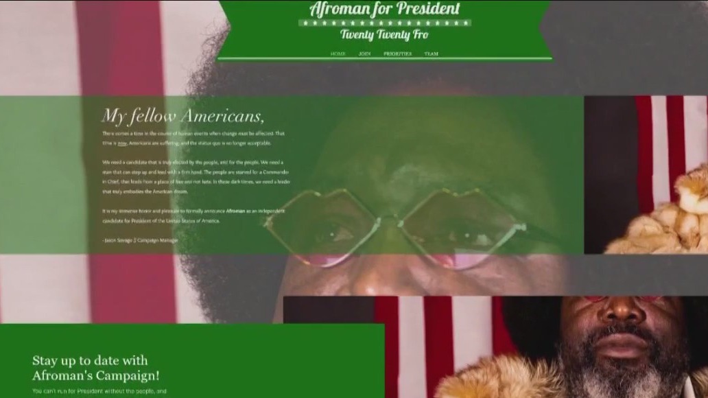 2024 Election: Rapper Afroman announces plans to run for president ...