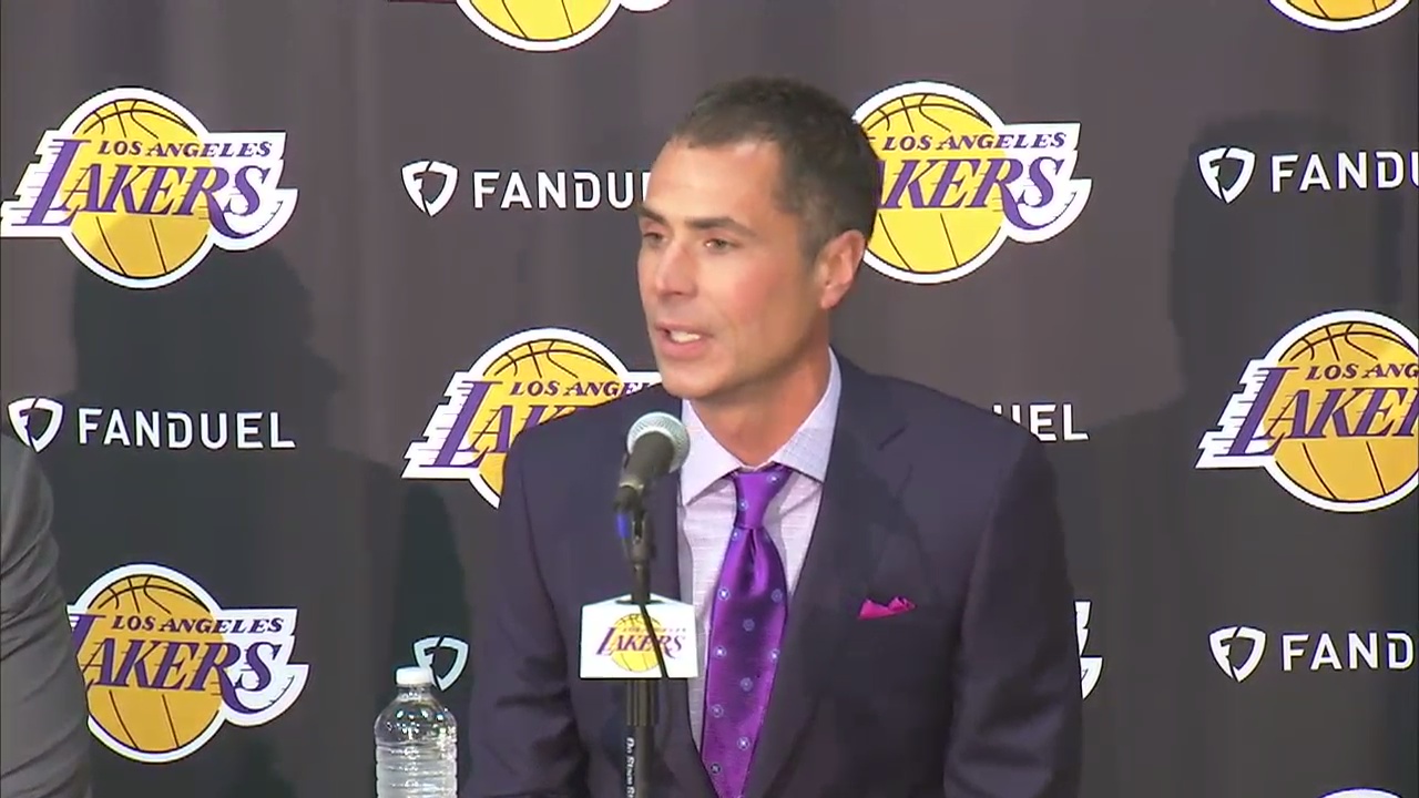 Lakers introduce Rob Pelinka as new General Manager | FOX 11 Los Angeles