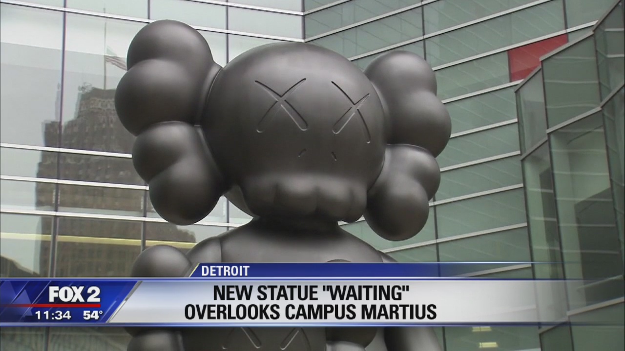 Unveiling ceremony Tuesday for KAWS Companion sculpture downtown | FOX ...