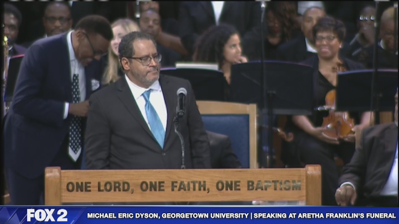 Author, professor Michael Eric Dyson speaks at Aretha Franklin's ...