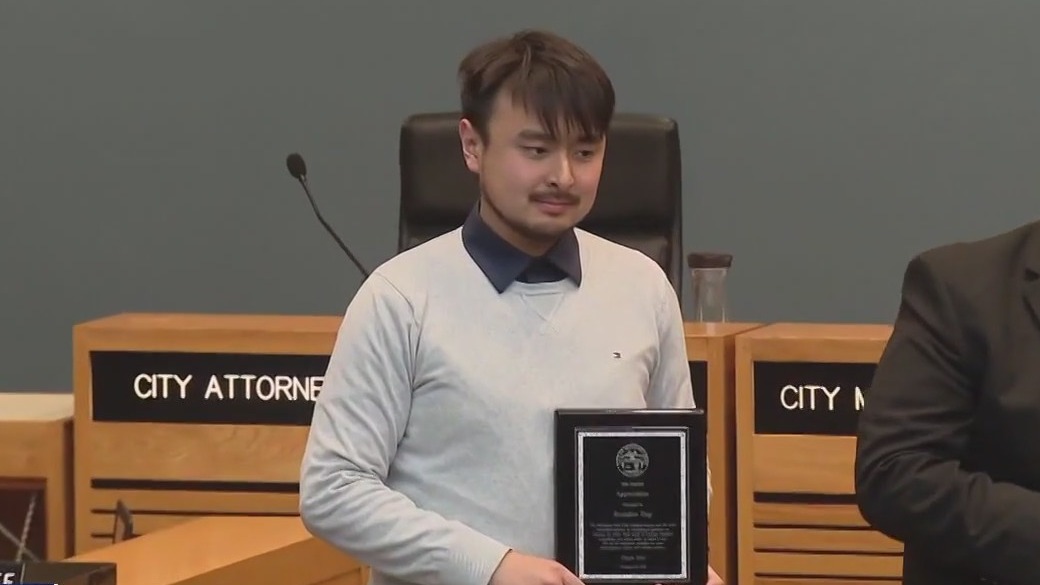Brandon Tsay honored at first Monterey Park Council meeting since ...