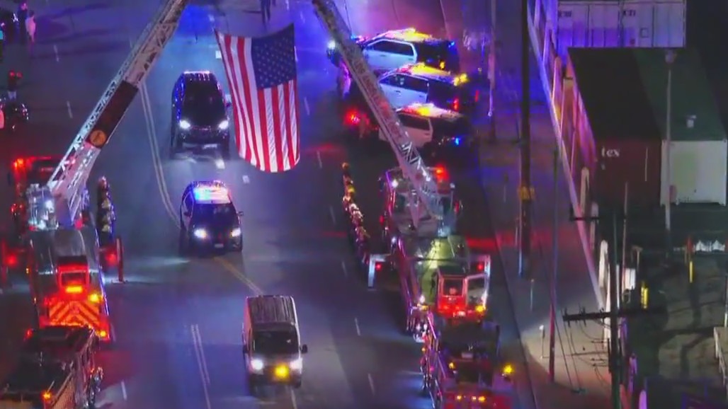 Procession held for fallen deputy | FOX 11 Los Angeles