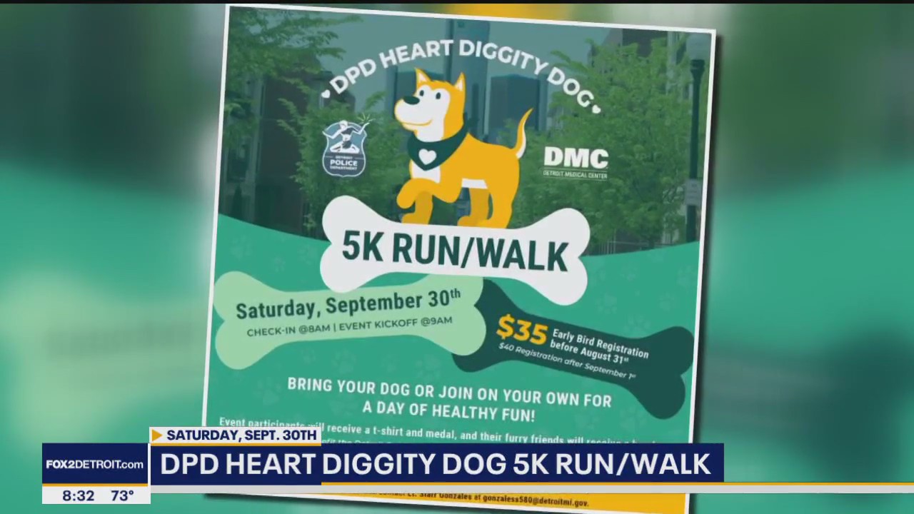 DMC and DPD Host Dog-Friendly 5k on September 30 | FOX 2 Detroit