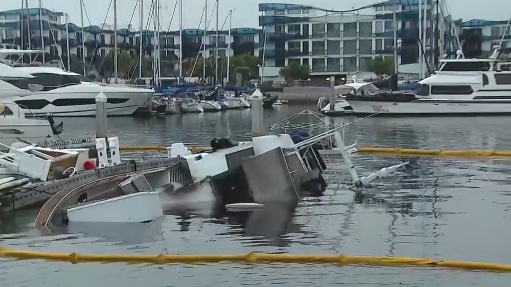 Yacht sinks after explosion, fire | FOX 11 Los Angeles