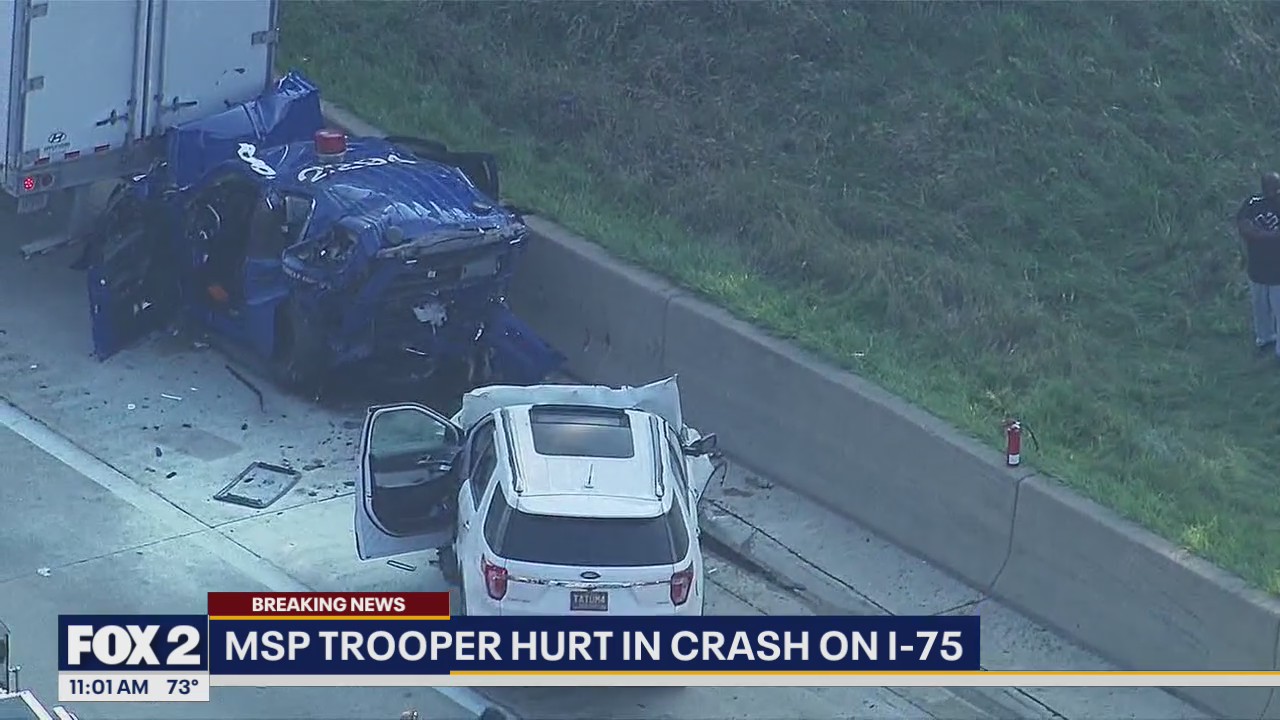 MSP trooper hospitalized after being hit during traffic stop | FOX 2 ...