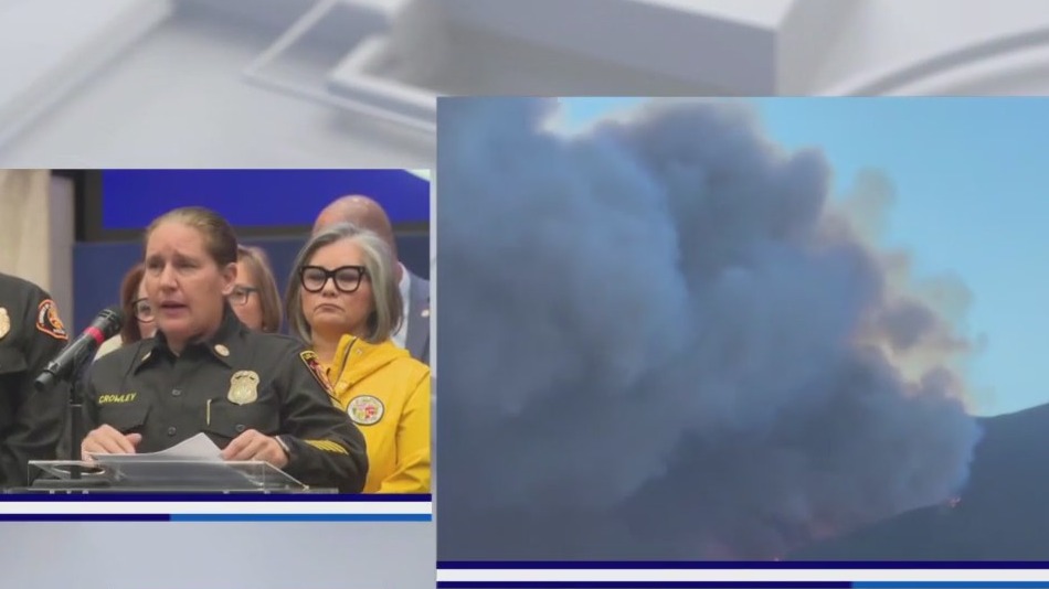 LAFD Fire Chief provides Hurst Fire update | FOX 11 Los Angeles