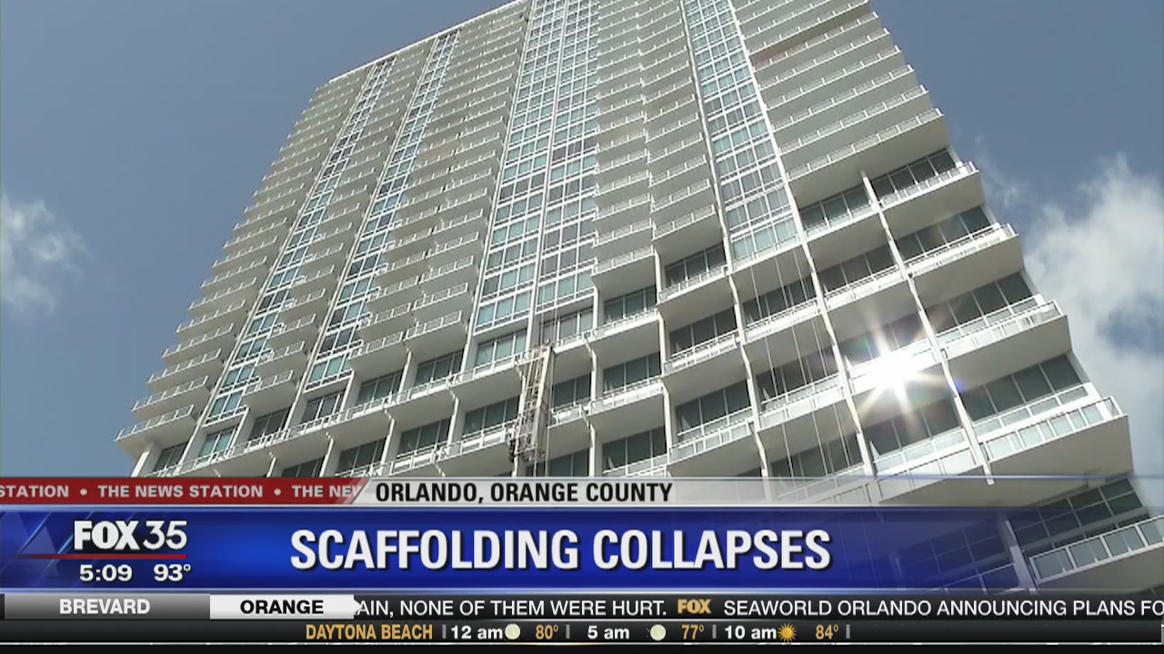 Scaffolding collapse at Downtown Orlando building | FOX 35 Orlando