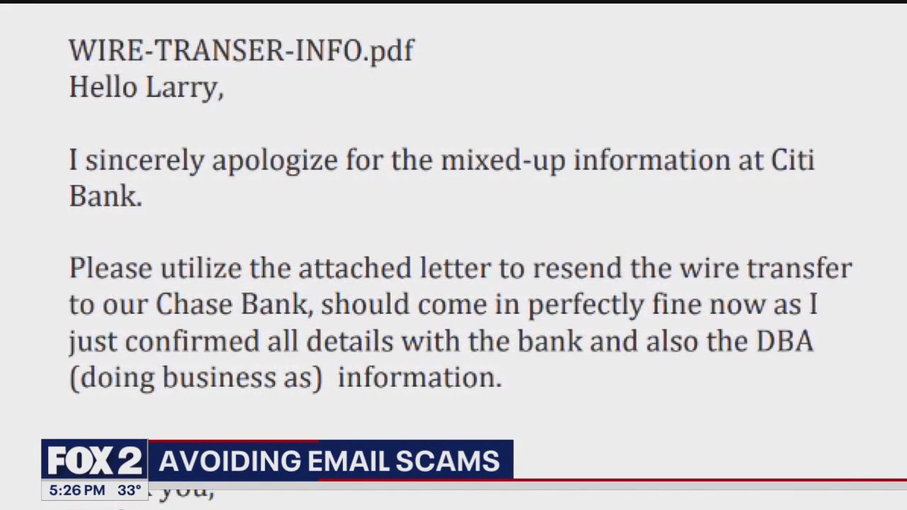 Avoiding emails scams: How four letters nearly doomed a Livonia ...
