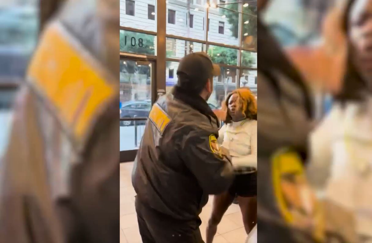 Viral video shows security guard slapping woman at LA Taco Bell Cantina ...