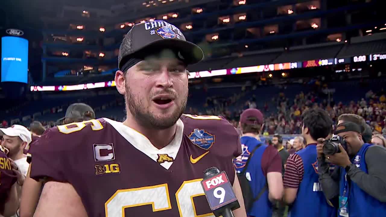 Gophers Nathan Boe, Jameson Geers talk bowl win | FOX 9 Minneapolis-St ...