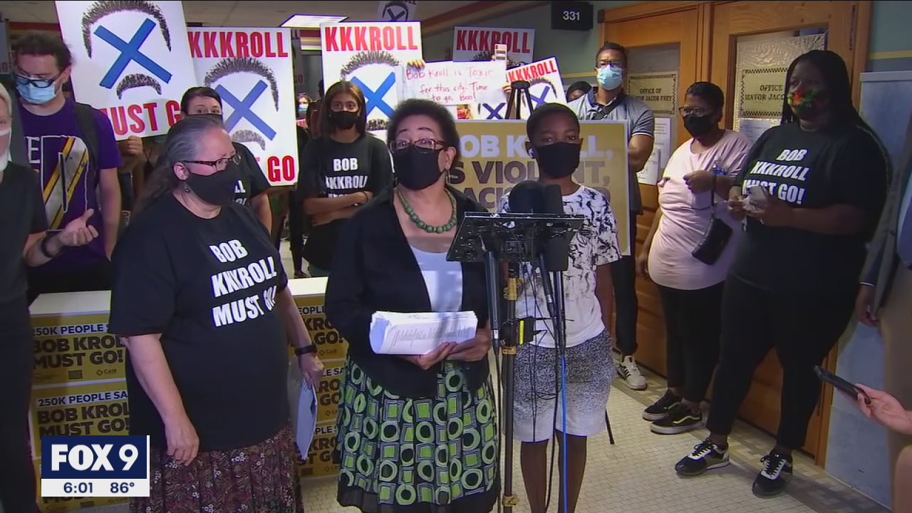 Rally calls for Bob Kroll to resign as Minneapolis police union ...
