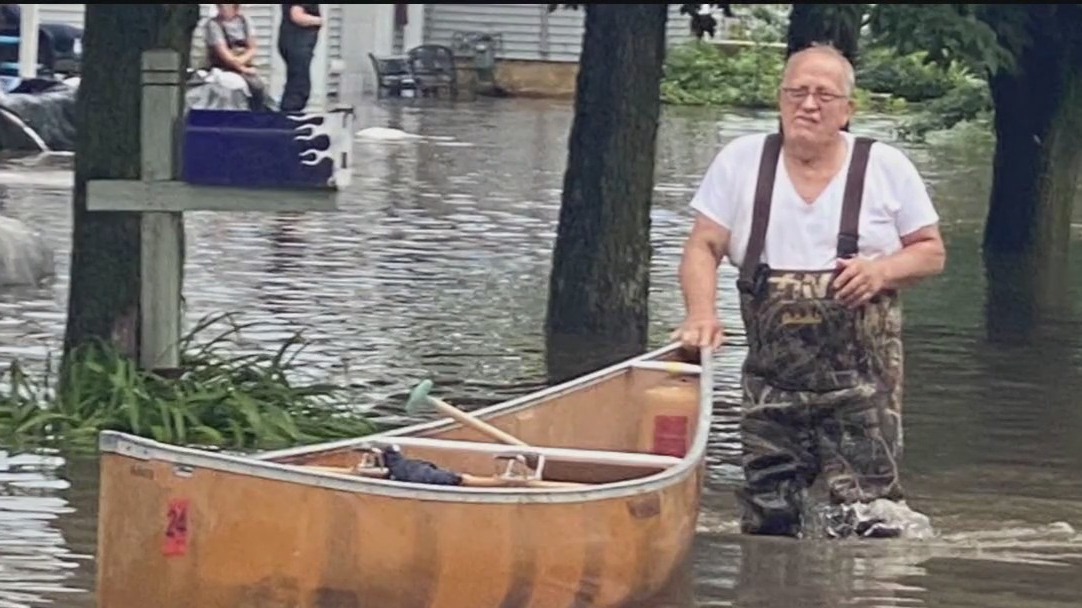 MN dentist uses canoe to get patients during flood | FOX 9 Minneapolis ...
