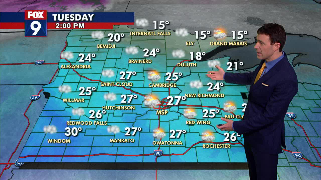 MN weather: Back to seasonable temps on Tuesday | FOX 9 Minneapolis-St ...