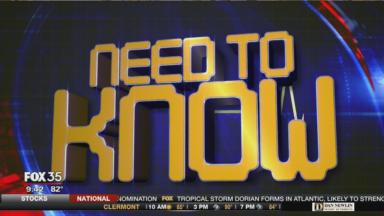 Need to Know: Monday, August 26th | FOX 35 Orlando
