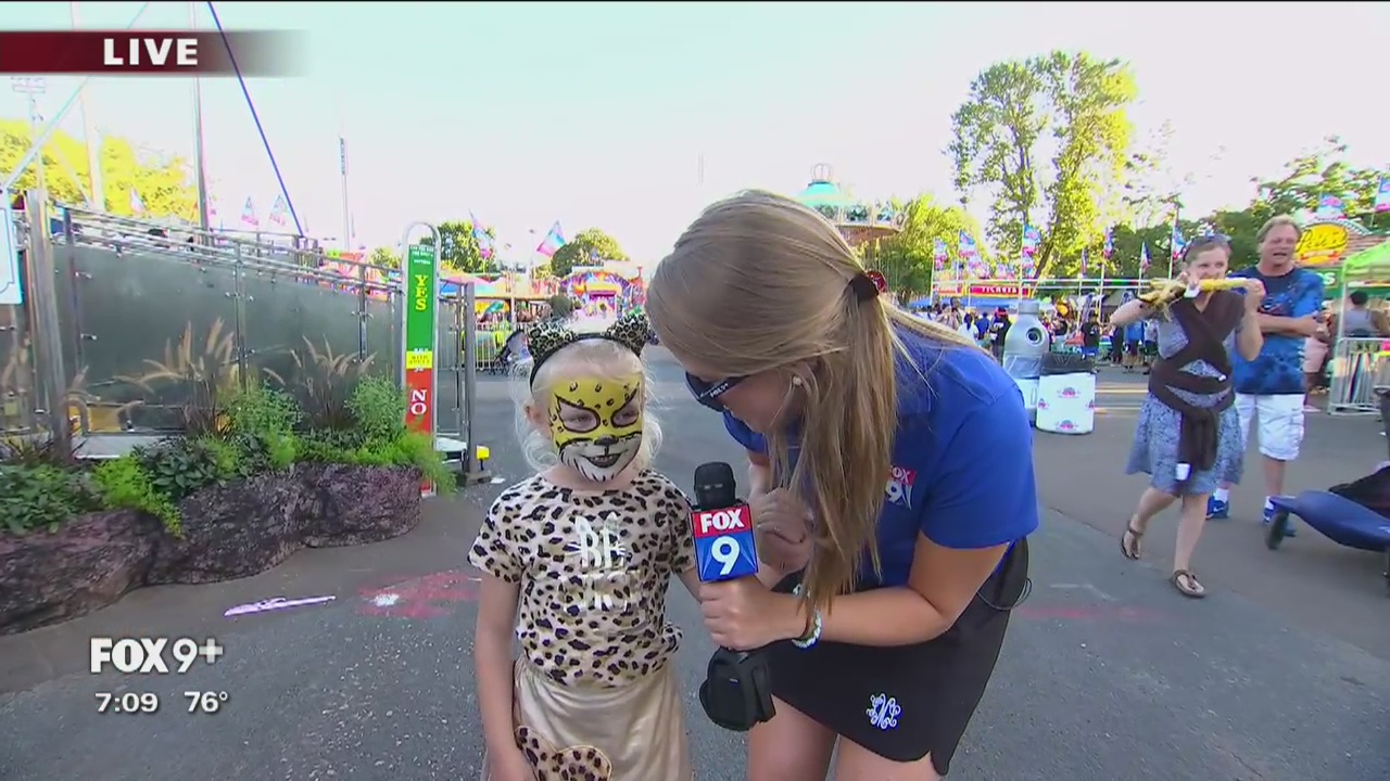Jennifer chats with a leopard at the state fair | FOX 9 Minneapolis-St ...
