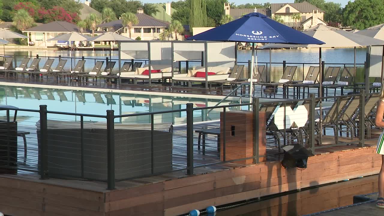 Floating pool at Horseshoe Bay Resort | FOX 7 Austin