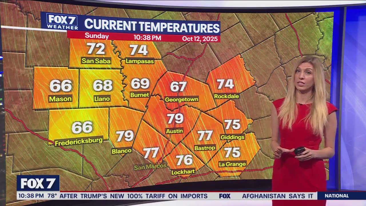 Austin weather: October 12 overnight forecast | FOX 7 Austin