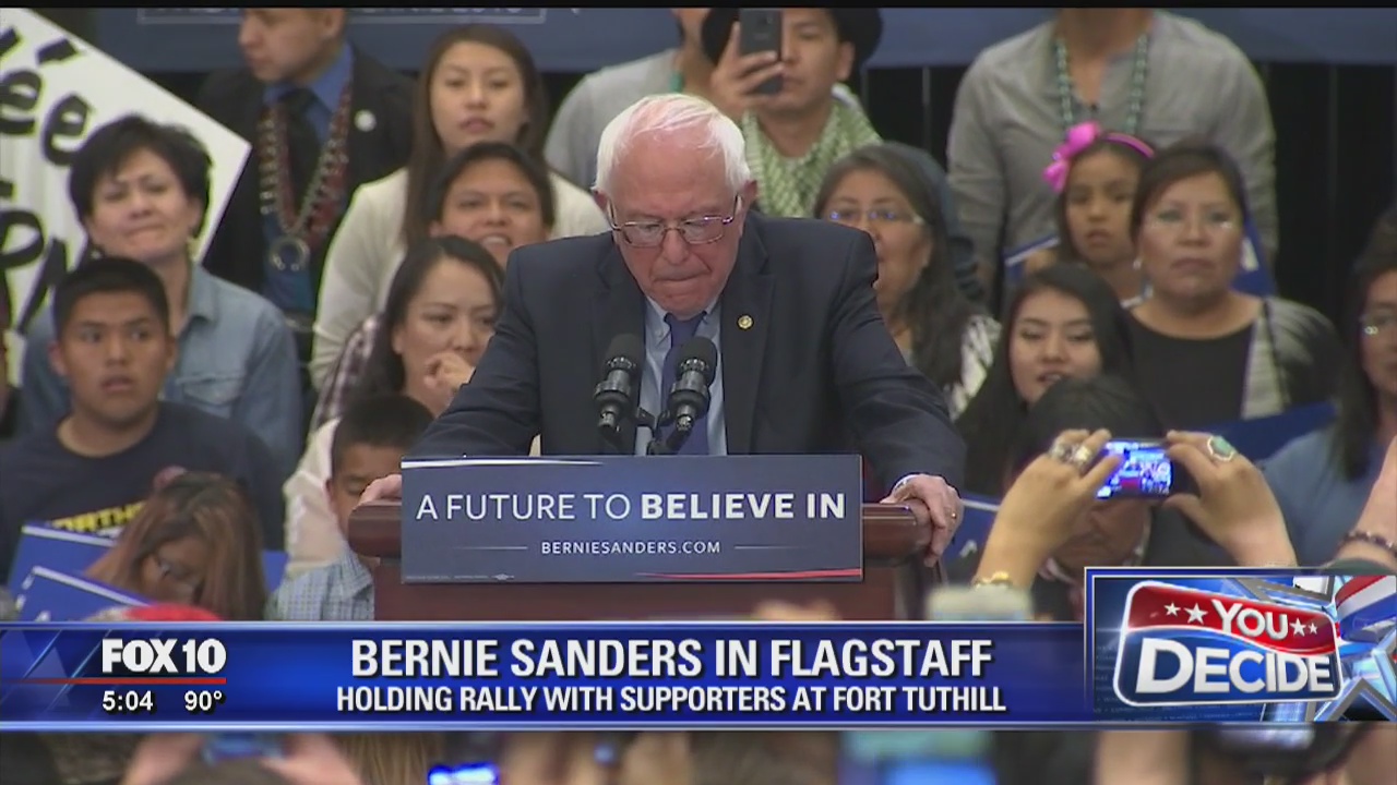 Bernie Sanders campaigns in northern Arizona | FOX 10 Phoenix
