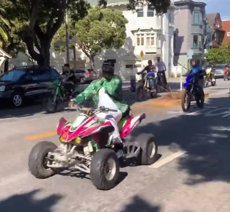 Dirt bikes, ATVs take over San Francisco street | KTVU FOX 2