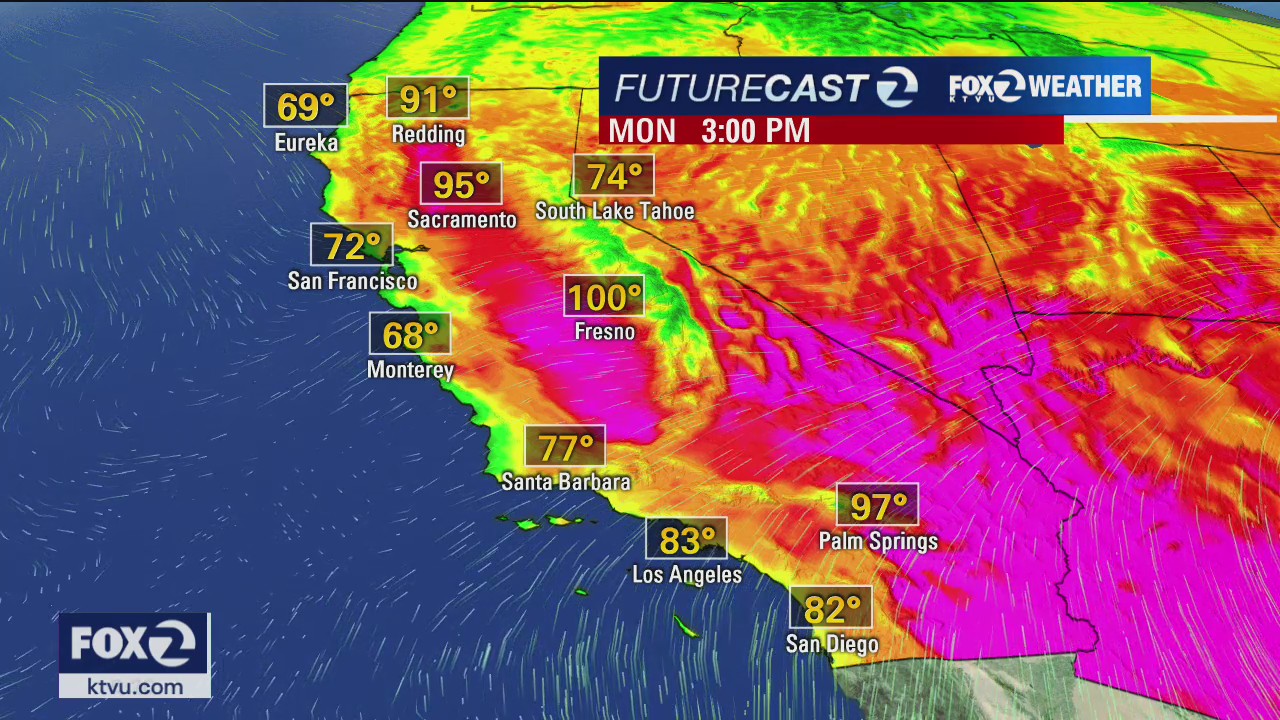 WEATHER FORECAST: Temps 5-10 degrees cooler Monday, foggy along the ...
