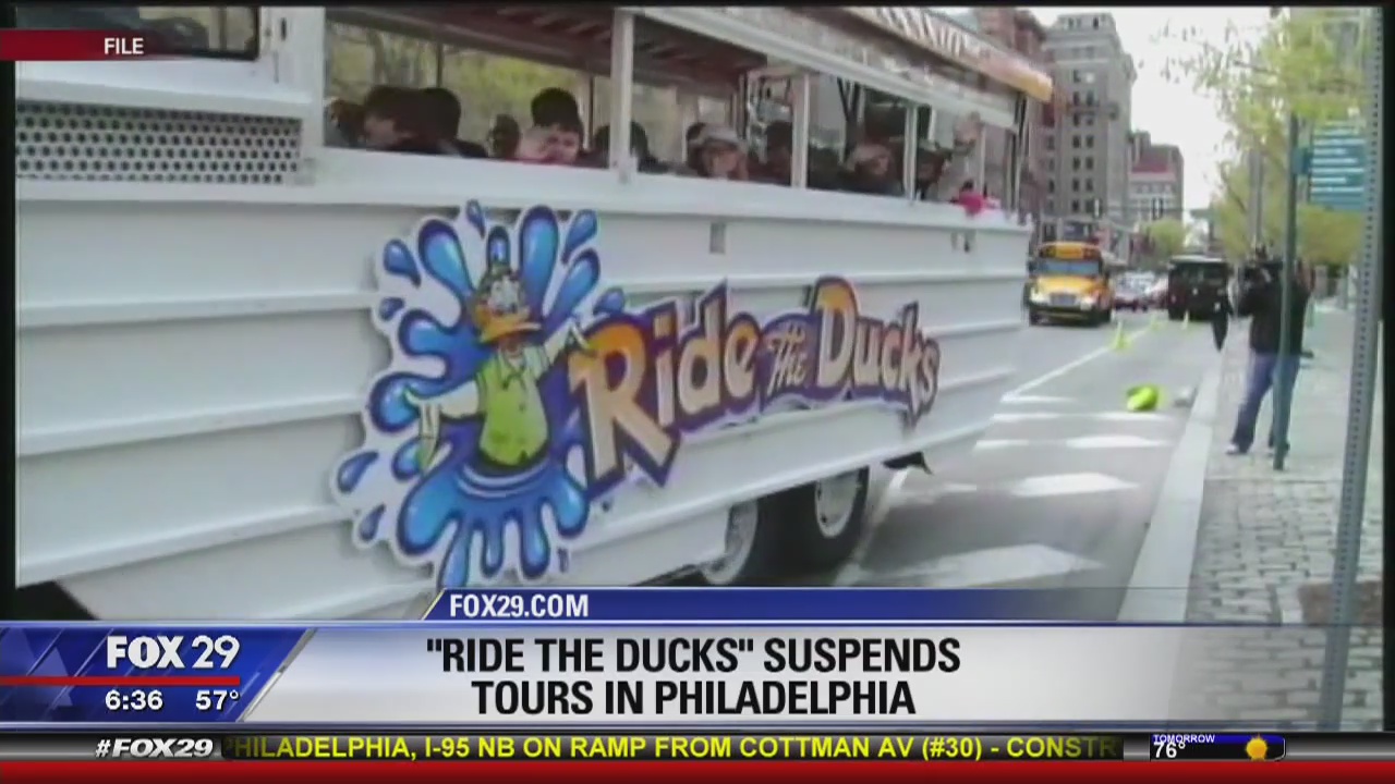 Accidents blamed for ending Philadelphia duck boat tours | FOX 29 ...