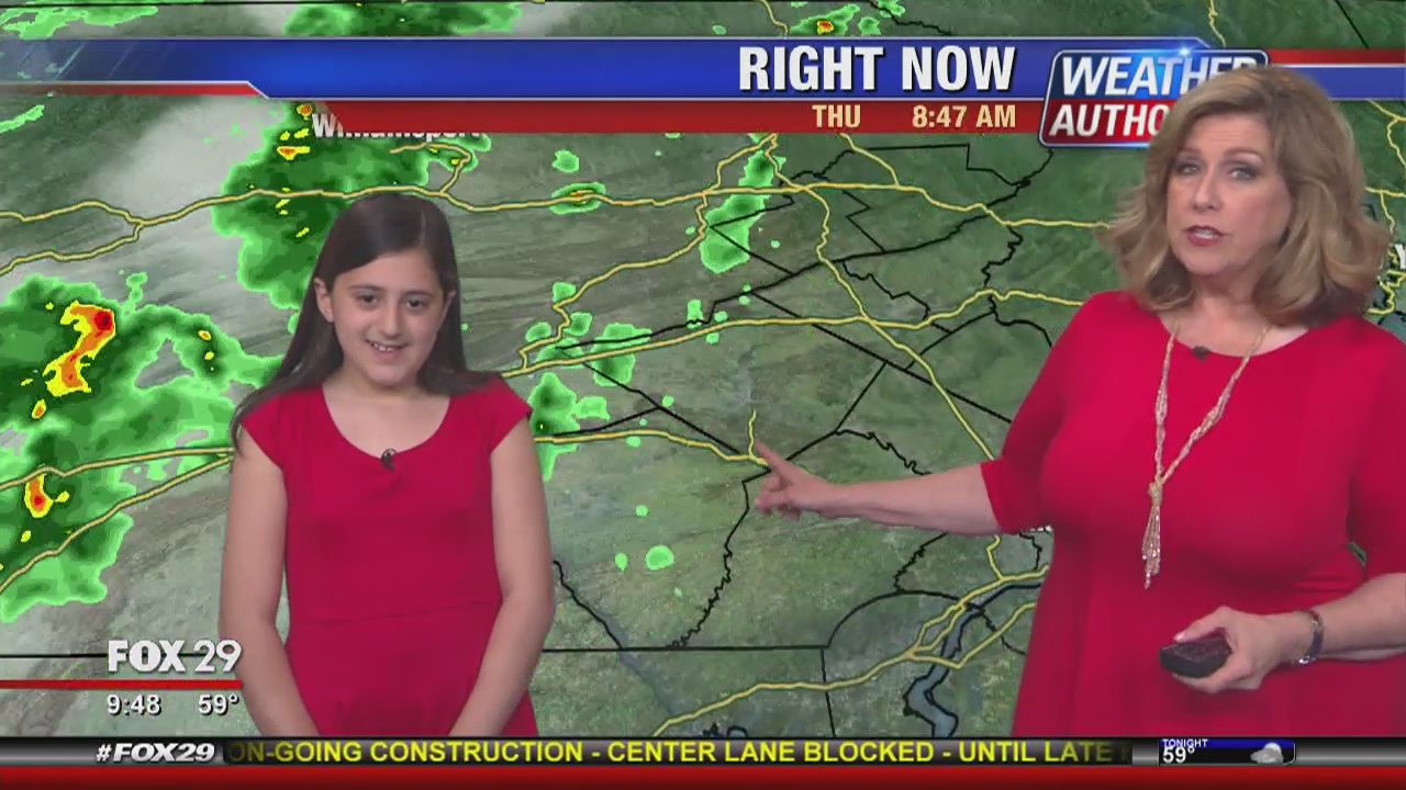 Seta Bardakjian helps Sue Serio with the weather! | FOX 29 Philadelphia